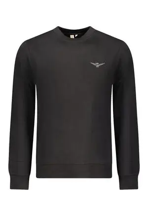 AERONAUTICA MILITARE Logo-embroidered Sweater - Black