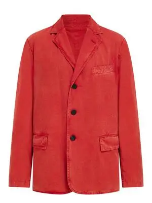 FERRAGAMO Single Breasted Jacket - Red