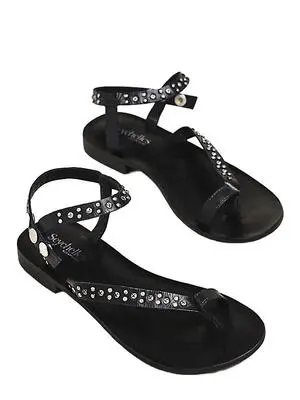 Seychelles Embellished Strappy Sandals - Black