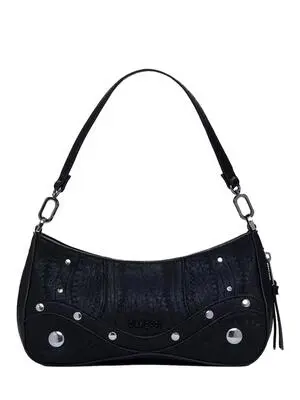 DESIGUAL Stud-Embellished Embroidered Shoulder Bag