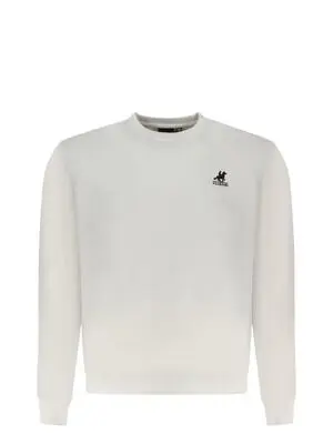 U.S. Grand Logo-embroidered Cotton Sweatshirt - Neutrals