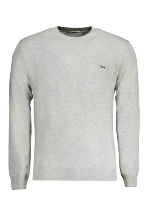 HARMONT & BLAINE Embroidered-logo Crew-neck Sweater - Grey