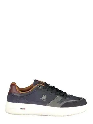 U.S. Grand Panelled Logo-patch Sneakers - Blue