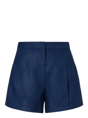 Posse Rosalie Linen Shorts - Blue