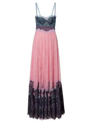 Costarellos Gallie Lace Gown Pink