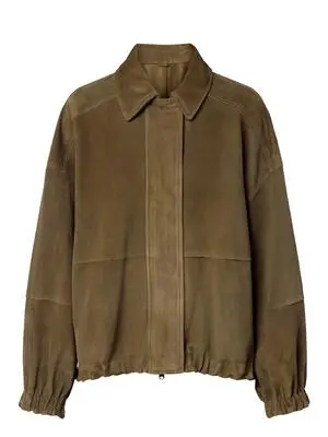 Brunello Cucinelli Suede Jacket - Green