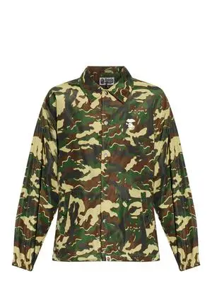 A BATHING APE Camo Motif Jacket - Green