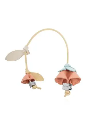 GANNI Floral Motif Bag Charm - Multicolour