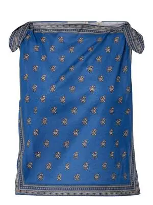 DÔEN Amalia Printed Cotton Top - Blue