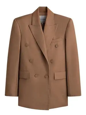 Scanlan Theodore Linen Double-breasted Jacket - Spice