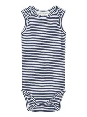 SERENDIPITY ORGANICS Striped Baby Bodysuit