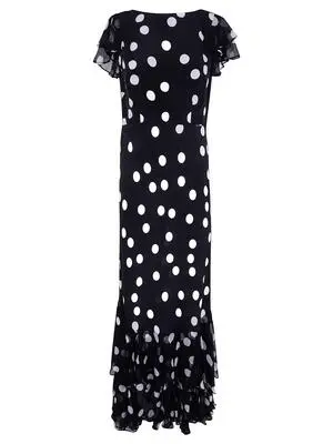 Rixo Ordinia Midi Dress - Black