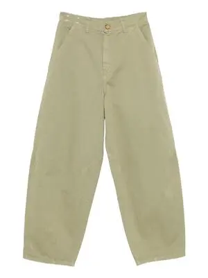 ALYSI Barrel Denim Jeans - Green