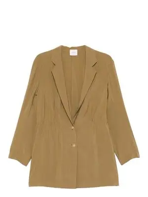 ALYSI Single-breasted Blazer Jacket - Green