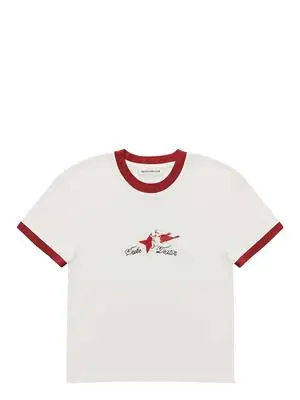DUKE + DEXTER Vintage Baby Tee - Ringer