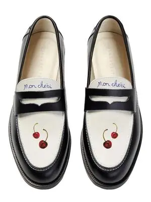 DUKE + DEXTER Wilde Penny Loafer - Cherry
