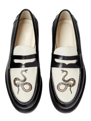 DUKE + DEXTER Wilde Snake Penny Loafer Snake