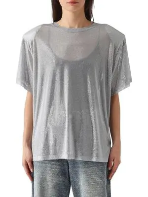 TWENTY FOURHAITCH Mesh Top With Rhinestones