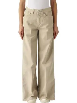 PT TORINO Wide Leg Cotton Denim Jeans - Grey