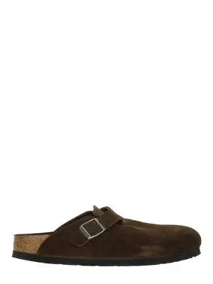 BIRKENSTOCK Suede Clogs - Brown