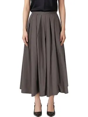 ROBERTO COLLINA Pleated Skirt - Mud