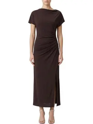 Erika Cavallini Draped Dress - Brown