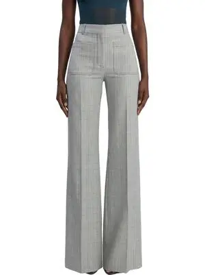 Victoria Beckham Wide Leg Trousers - Blue