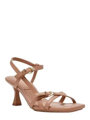 Anne Klein Jaydyn Kitten Heel Sandal Tan