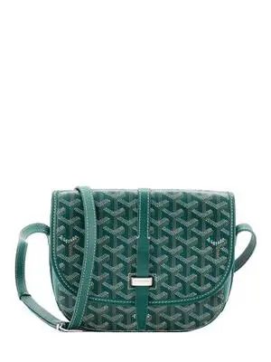 Goyard Belvedere Ii Messenger Bag Coated Canvas Pm Green