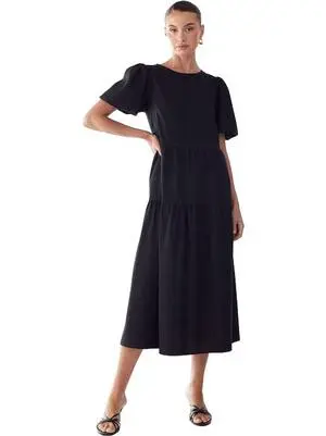ST MRLO Sitia Midi Dress - Black