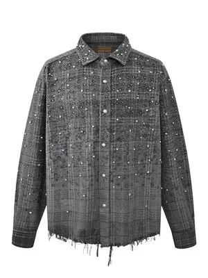 BIRTH OF ROYAL CHILD Diamond Embellished Shirt - Black