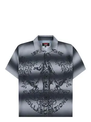 PLEASURES Giovanni Button-up Shirt - Silver
