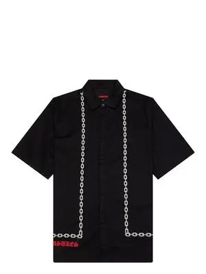 PLEASURES Chain Button-up Shirt - Black