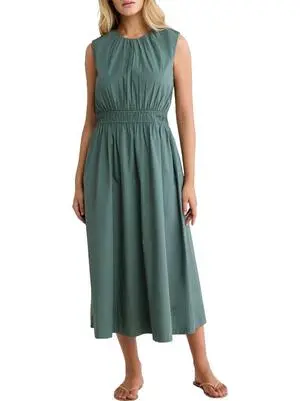 NZ BY NIC AND ZOE Dakota Sleeveless Poplin Maxi Dress - Palm