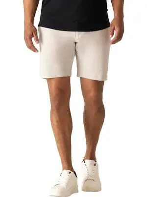 DEKE Galaxy 8.5-inch Stretch Twill Bermuda Shorts - Sand Heather