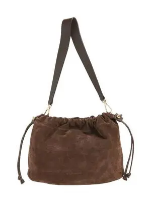 STRATHBERRY Midi Suede Drawstring Handbag