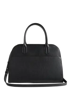 Quince Italian Leather Essential Satchel - Black