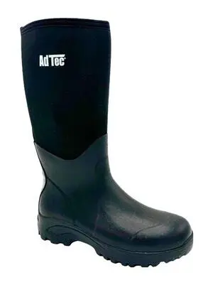 TECS 16" Cement Rubber Soft Toe Boots - Black