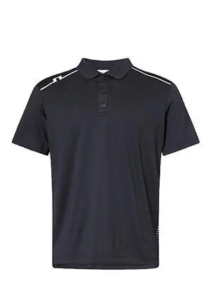 J. Lindeberg Lionel Carryover Woven Polo Shirt - Black