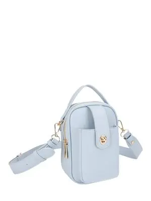 MALI + LILI Parker Faux Leather Crossbody - Blue