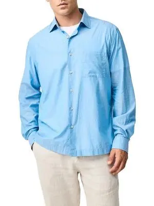 Rodd & Gunn Parsons Hill Cotton Button-up Shirt - Sky