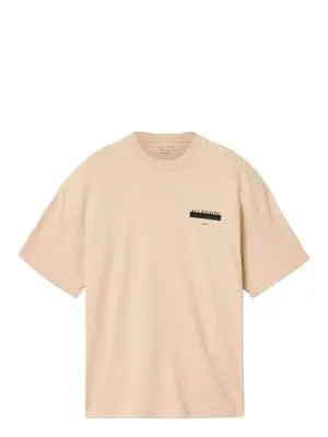 ALLSAINTS Organic Cotton Redact T-shirt Brown