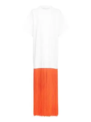 Alaïa Cotton Fringe T-shirt - White
