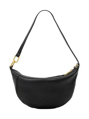 ALLSAINTS Micro Leather Luna Shoulder Bag - Black
