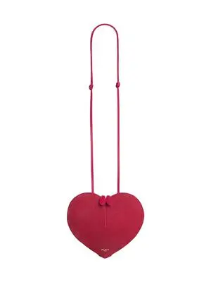 Alaïa Le Coeur Suede Shoulder Bag - Red