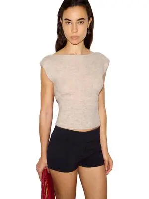 REFORMATION REFORMATION Rhiannon Sweater Top Brown