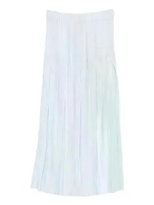 GONGDID DESIGN Pleated Midi Skirt - Blue
