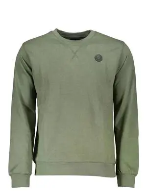 GIAN MARCO VENTURI VINTAGE Logo-patch Crew-neck Sweater - Green