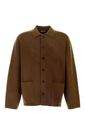 Le Kasha Mogo Button Pocket Shirt Jacket Brown