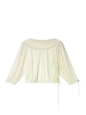 Isabel Marant Étoile Nelida Balloon-sleeve Blouse - Neutrals